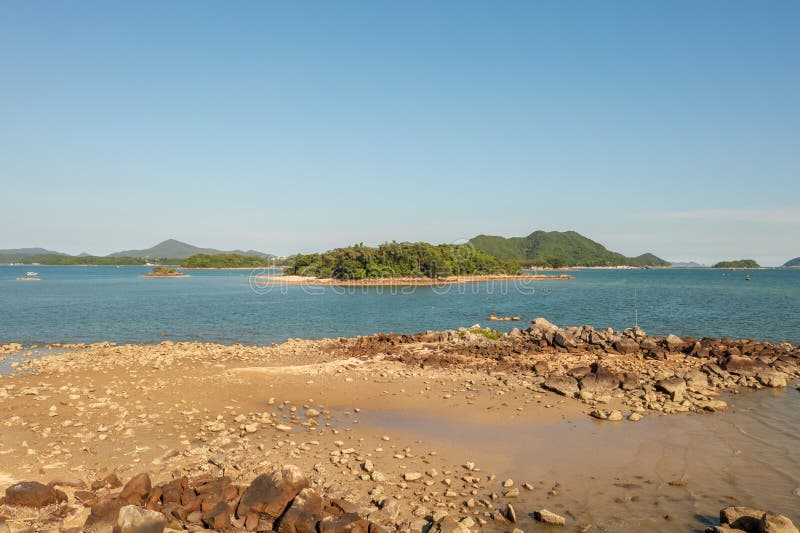 The Landscape of Sand , Rock at the Beach. 27 July 2022 Editorial Stock ...