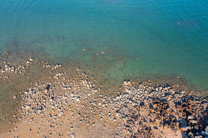 The Landscape of Sand , Rock at the Beach. 27 July 2022 Stock Image ...
