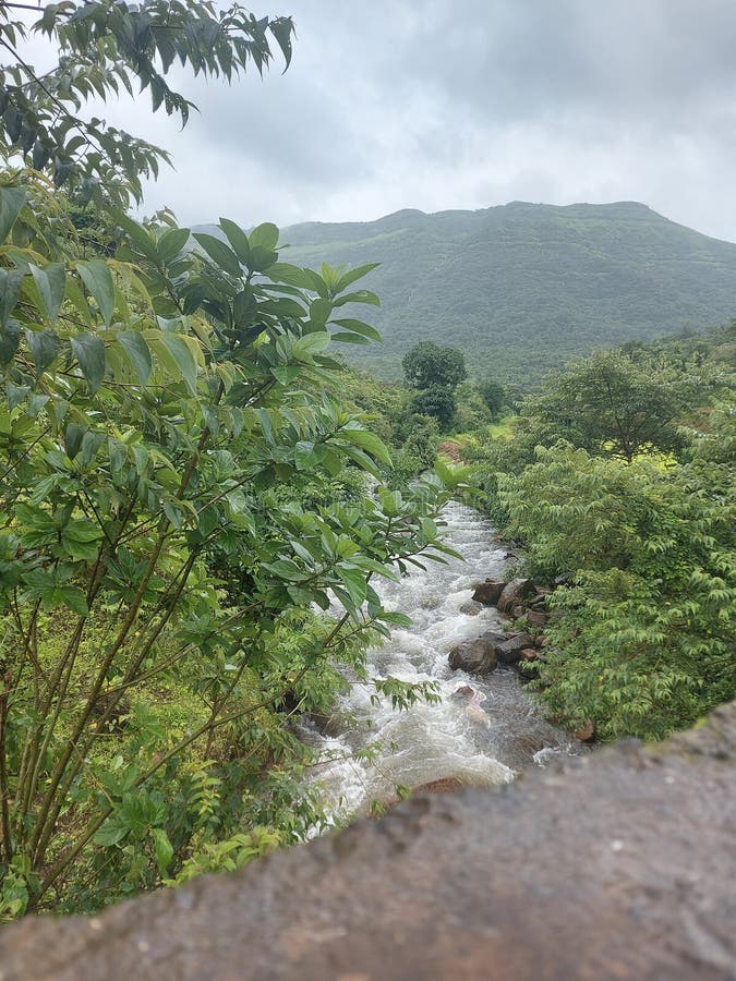 Landscape Scene in Manson Season River Mountain Stock Image - Image of ...