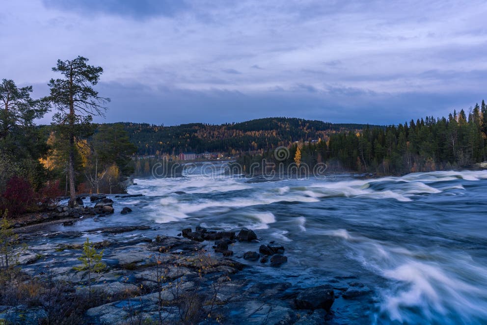 Pite river in Sweden stock image. Image of scenery, scene - 167995983