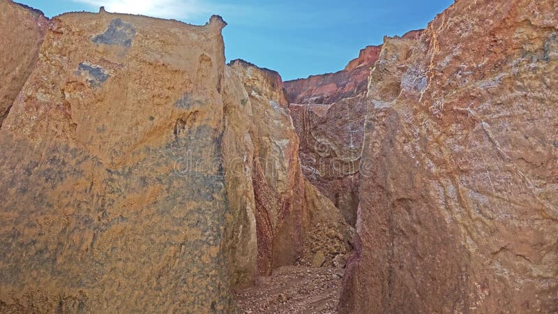 Landscape Scene of the Soil Texture and Pattern Around the Limestone ...