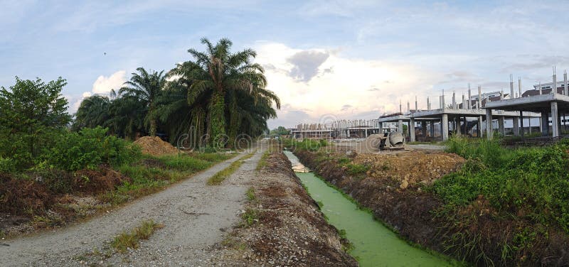 The Temporary Drainage System for the Construction Site Along the Rural ...