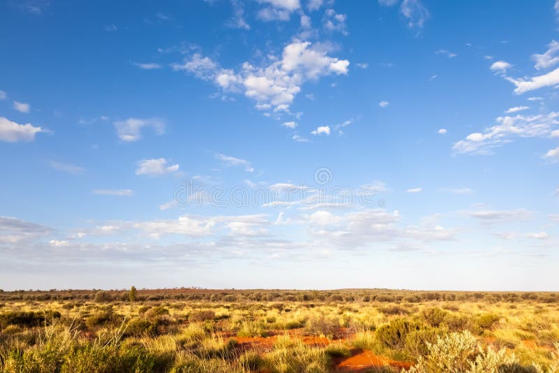 Landscape Scenery of the Australia Outback Stock Photo - Image of sand ...