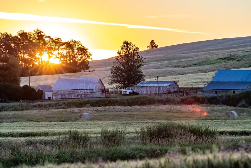 Landscape Scenes in Palouse Washington Stock Photo - Image of country ...