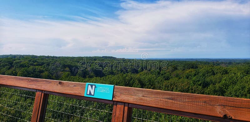 Scenic Tree Top View of the Forest from the Holden Arboretum in ...