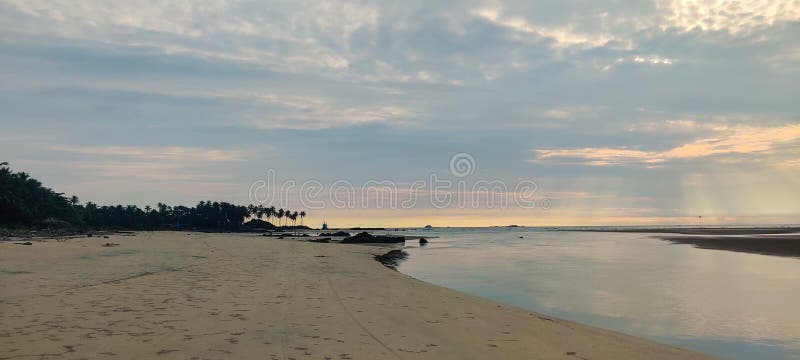 Landscape Scenic View of Sky on the Beaches of Goa. Stock Image - Image ...