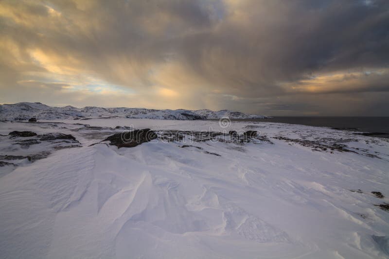 Landscape by the sea stock image. Image of skiing, clouds - 46990635