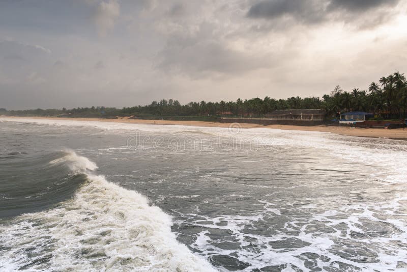 Landscape of the Seashores of Goa with Sky and Clouds during Monsoon ...