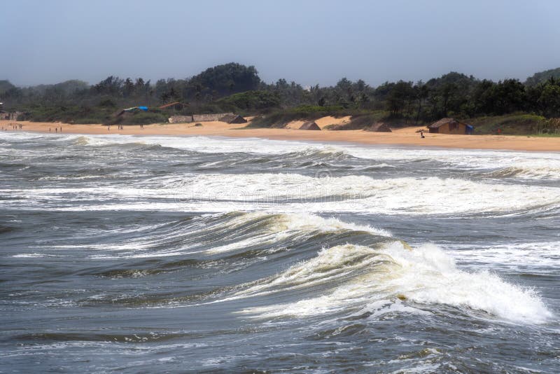Landscape of the Seashores of Goa with Sky and Clouds during Monsoon ...