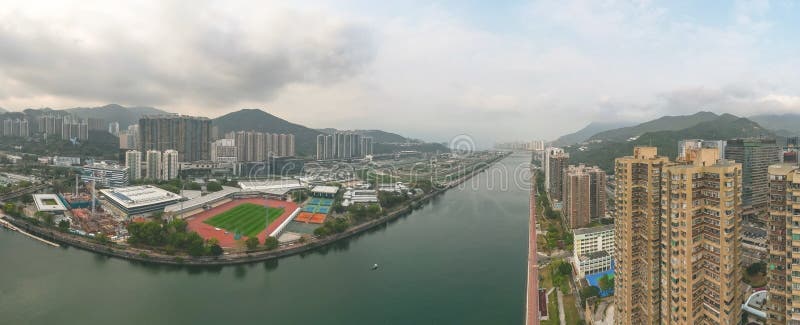 The Landscape of Shing Mun River Promenade. March 18 2023 Editorial ...