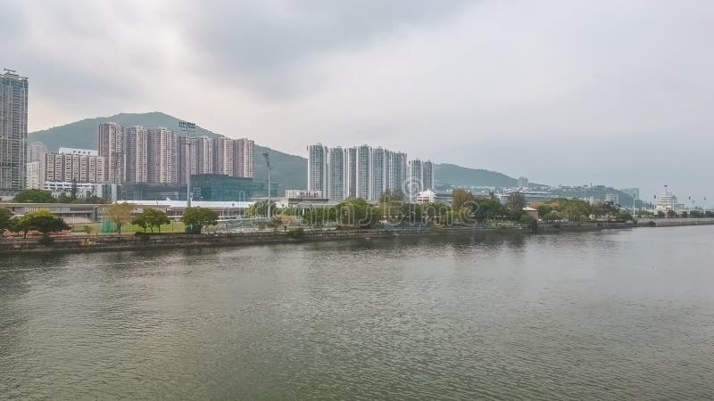 The Landscape of Shing Mun River, Shatin. March 18 2 Editorial Image ...