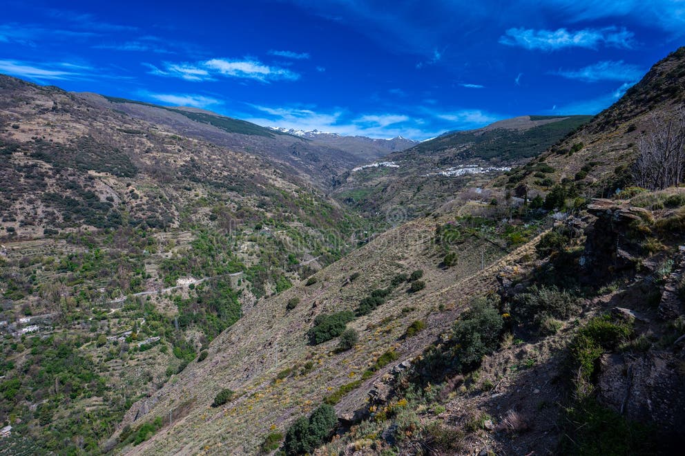 Landscape of the Sierra Nevada Mountain Range, Spain Stock Photo ...