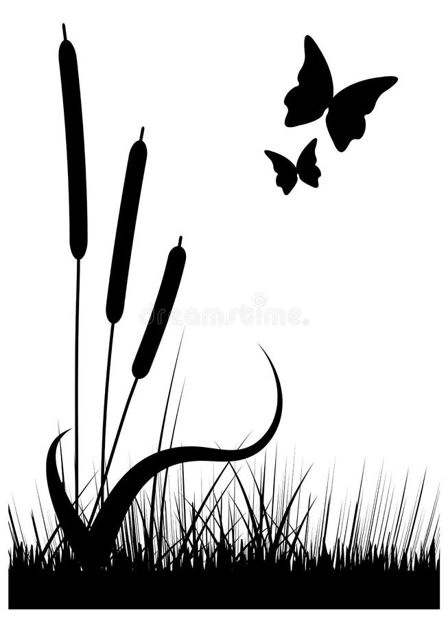 Landscape silhouette stock illustration. Image of clip - 3171073
