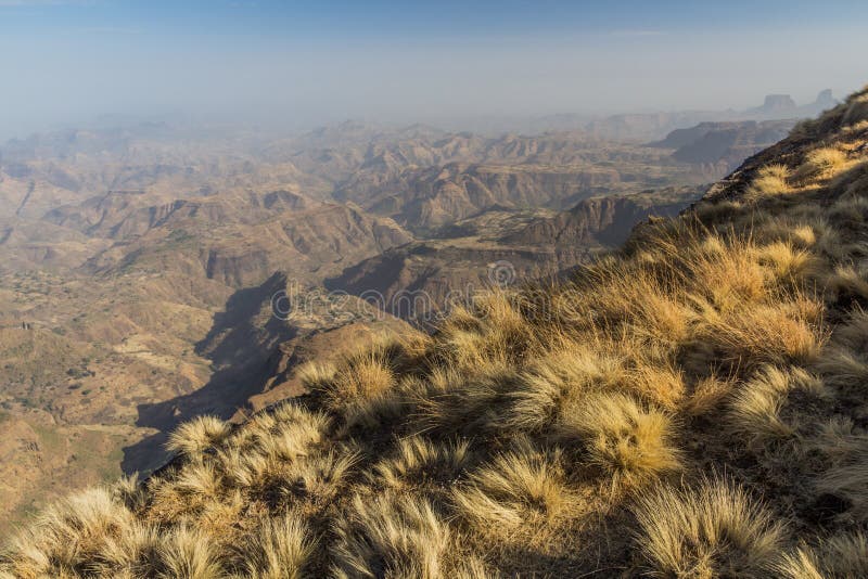 Landscape of Simien Mountains Stock Image - Image of tourism, landscape ...
