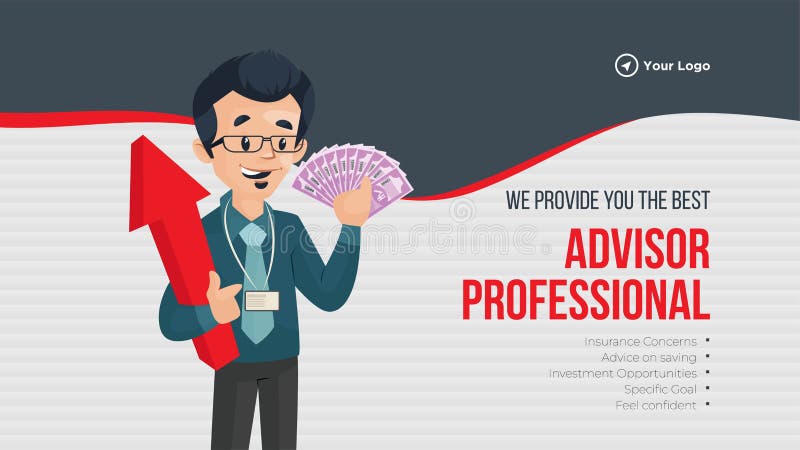 Advisor Professional Landscape Banner Design Stock Vector ...