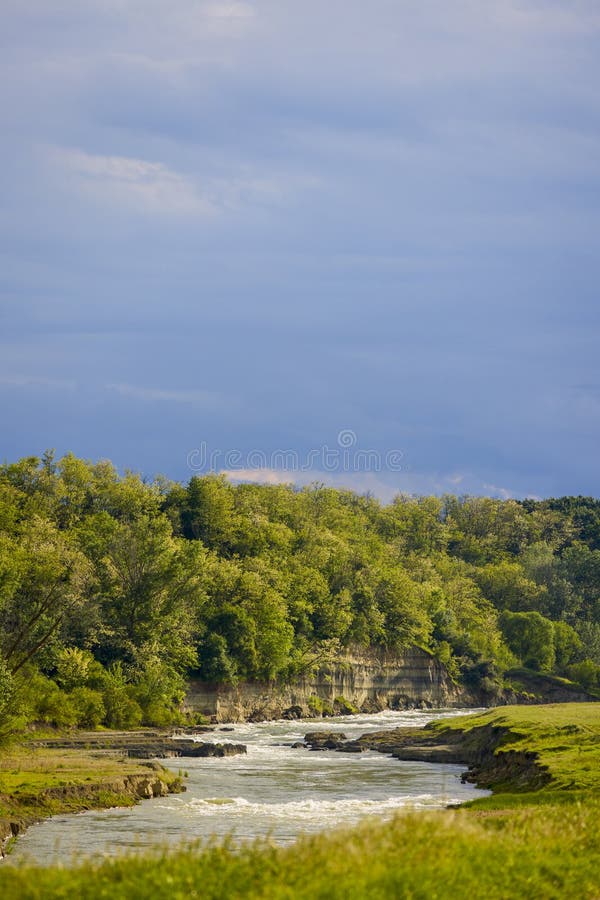 Landscape with the Sky and the Sun S Rays Stock Photo - Image of bright ...