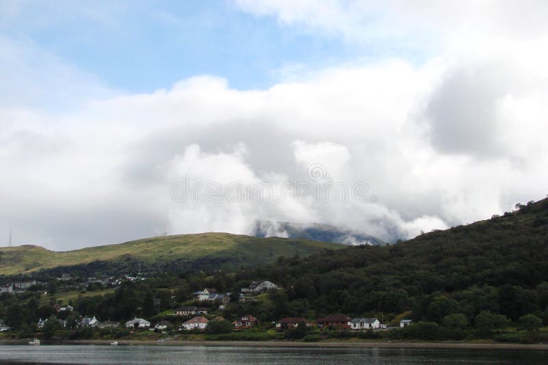 Natural Scenery of the Fjord of Western Scotland Near Fort William ...