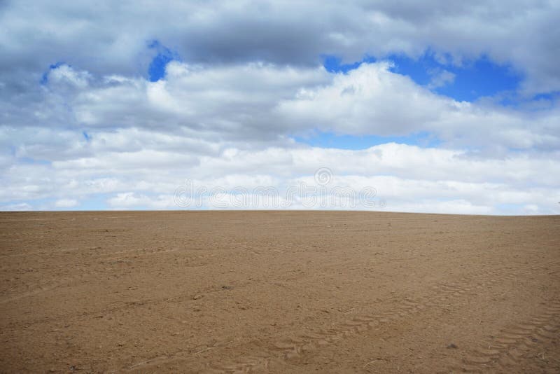 Landscape Soil and Sky Background Stock Photo - Image of desert ...