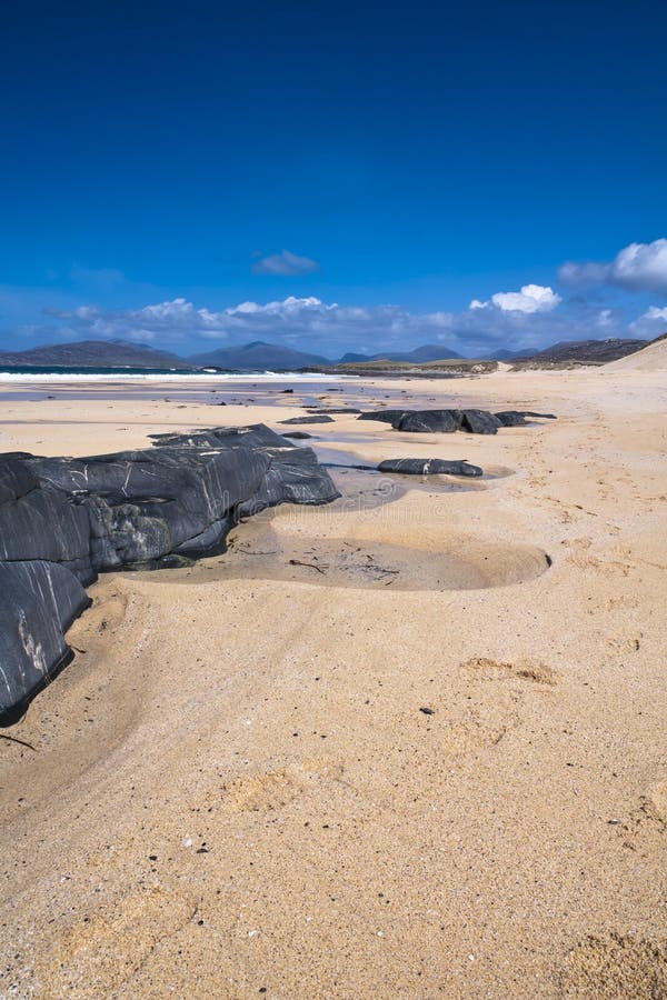 Landscape, South Harris, Traigh Mhor Beach Stock Image - Image of ...