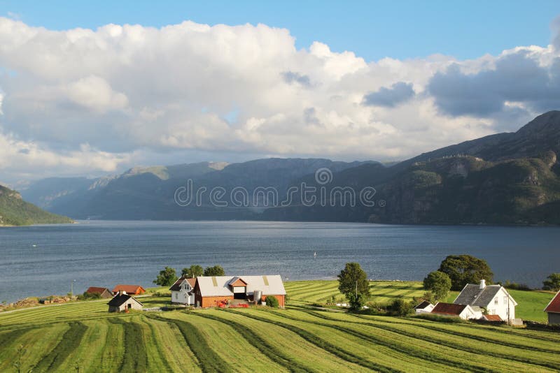 Landscape in south Norway stock image. Image of view - 72415571