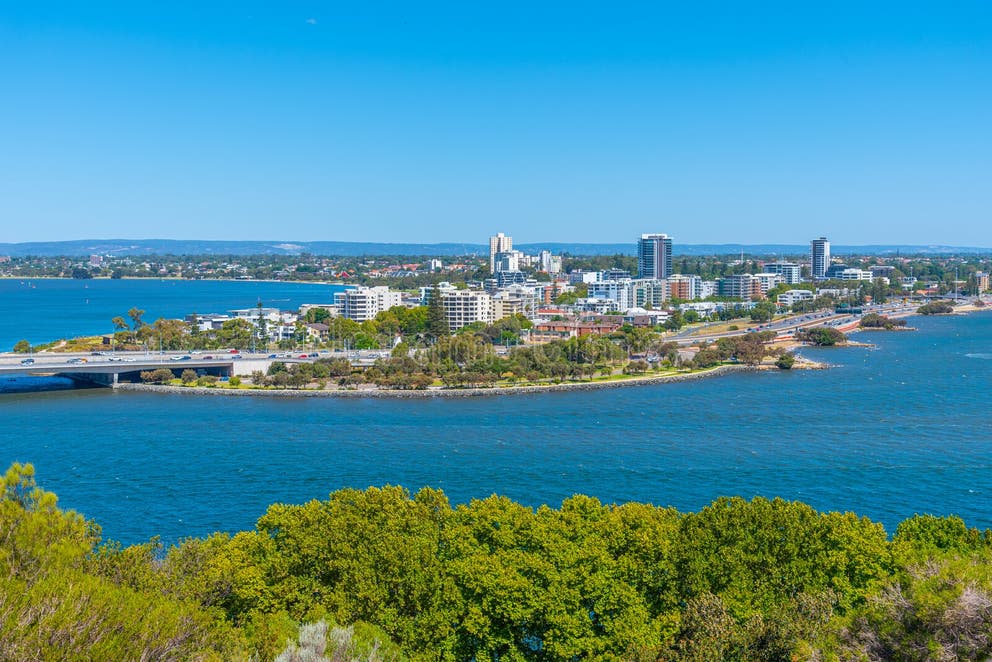 Landscape of South Perth in Australia Stock Image - Image of ...