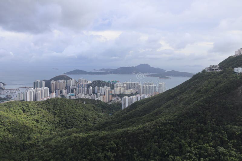 A Landscape of Southern District, View at Peak Stock Photo - Image of ...