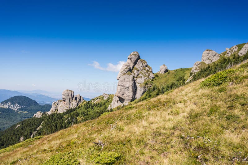 Landscape with Spectacular Rocks and Mountain Range 2 Stock Photo ...
