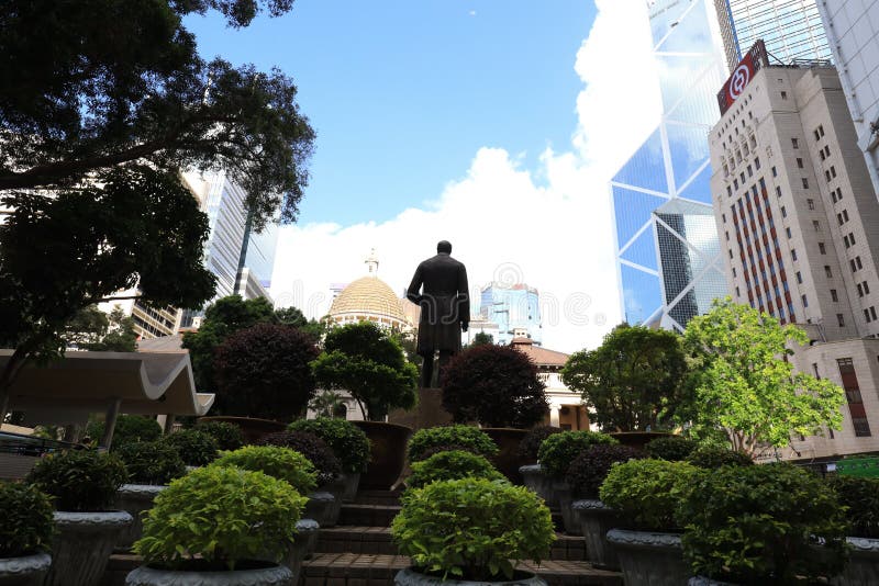 The Landscape of Statue Square. Hong Kong. 18 June 2021 Editorial Photo ...