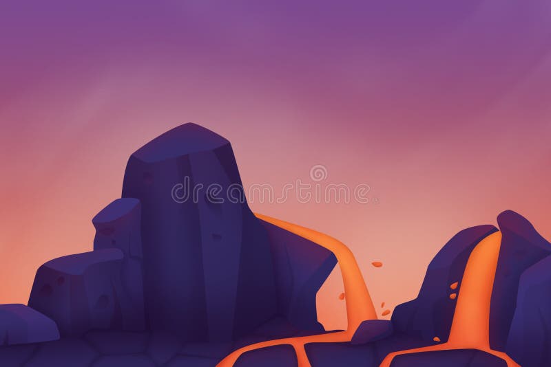 Lava Game Buttons Animation Set Stock Vector - Illustration of lava ...