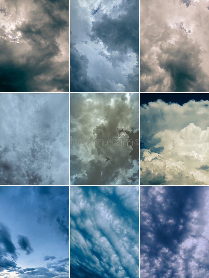 Landscape Stormy Sky with Clouds Stock Image - Image of dramatic ...