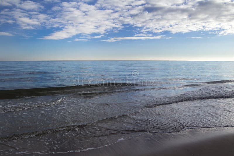 Landscape with Stratocumulus Clouds Over Horizon Line Stock Image ...
