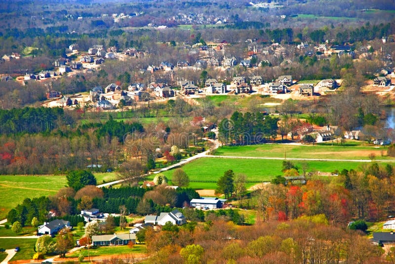 Landscape/Suburbs/Development Stock Image - Image of homes, georgia ...