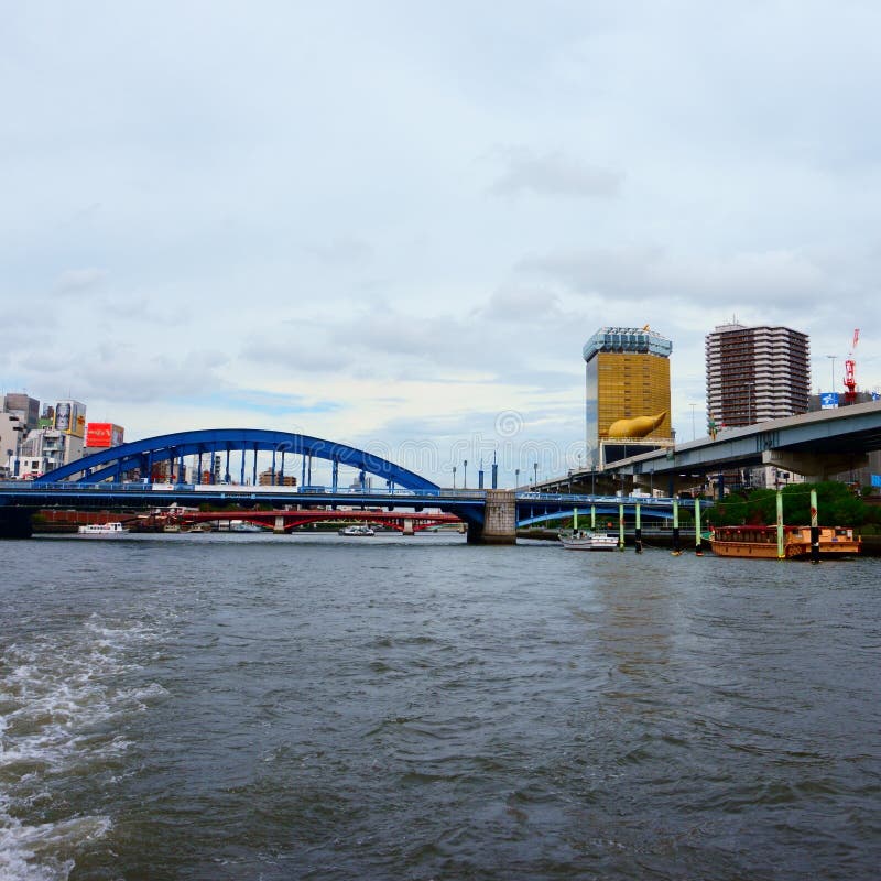 Landscape of Sumida River View. Sumida River is a River that Flows ...
