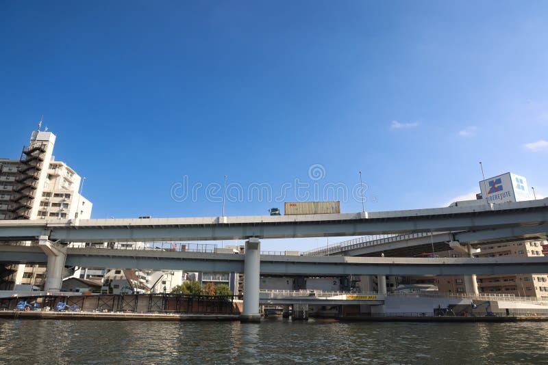 The Landscape of Sumidagawa-Ohashi Bridge Nov 27 2023 Editorial Image ...
