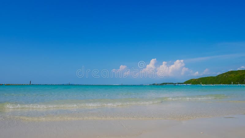 Landscape of Summer Beach and Blue Sky. Beautiful Nature for Rel Stock ...