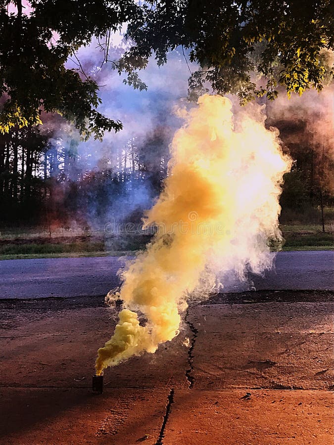 Yellow smoke stock image. Image of landscape, yellow - 103212069