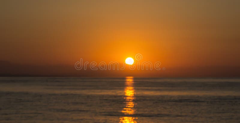 Landscape Sunrise without Clouds. Sunset in the Clear Sky Stock Photo ...