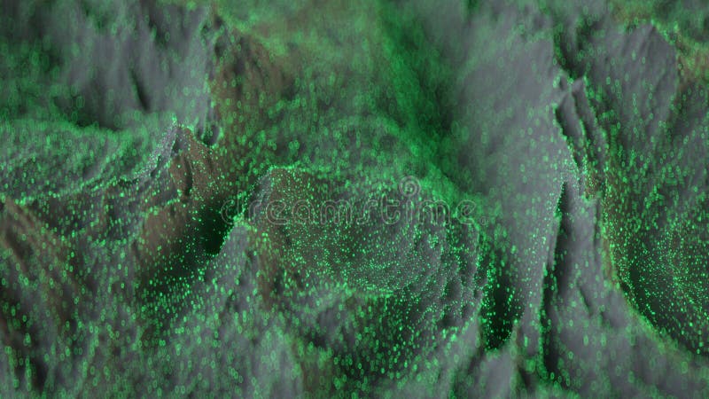 Landscape Surface Scanning 3D Render Stock Illustration - Illustration ...