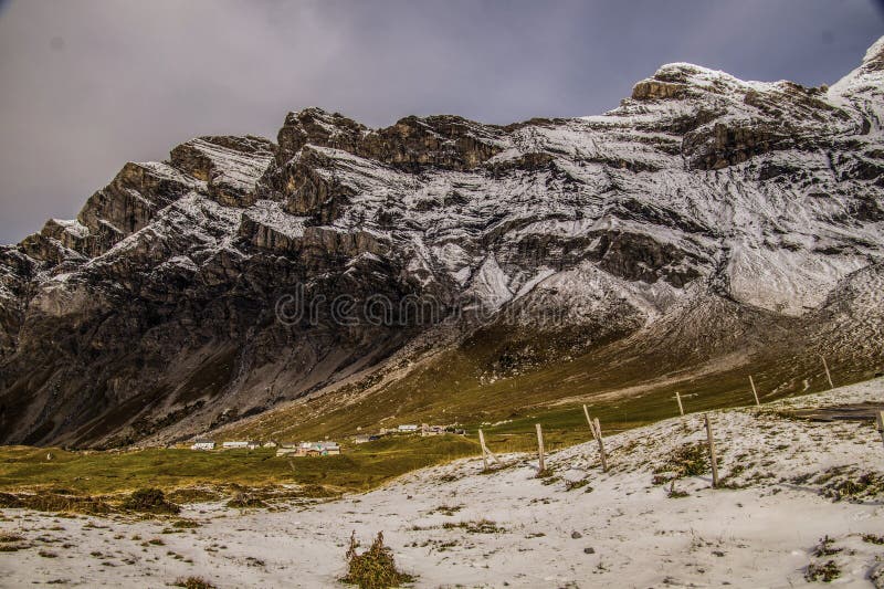 Landscape of the Swiss Alps in the Fall Stock Photo - Image of outdoor ...