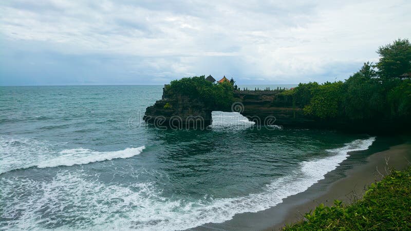 Landscape Tanah Lot Bali with Nice View Stock Photo - Image of ...