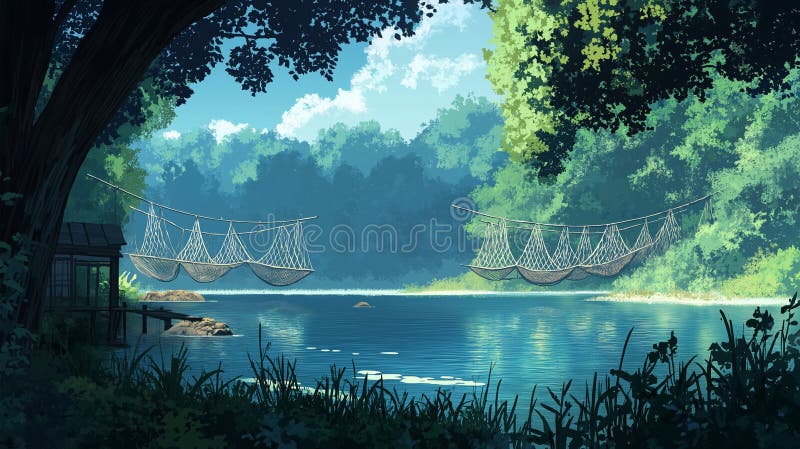 Landscape Theme with Peaceful Mood Stock Image - Image of green, nature ...