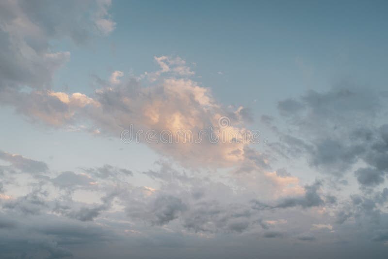 Landscape of Thick Magic Clouds. Epic Sky. Stock Photo - Image of ...