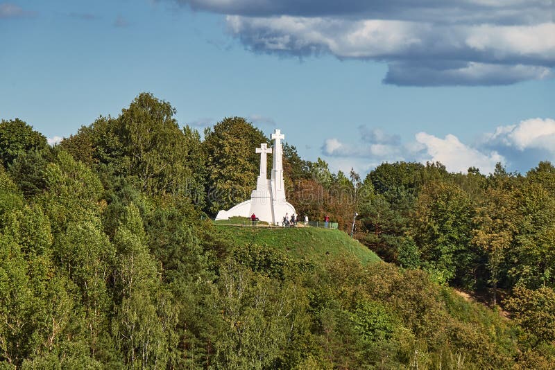 Three Crosses, Vilnius, Lithuania Stock Photo - Image of baltic ...