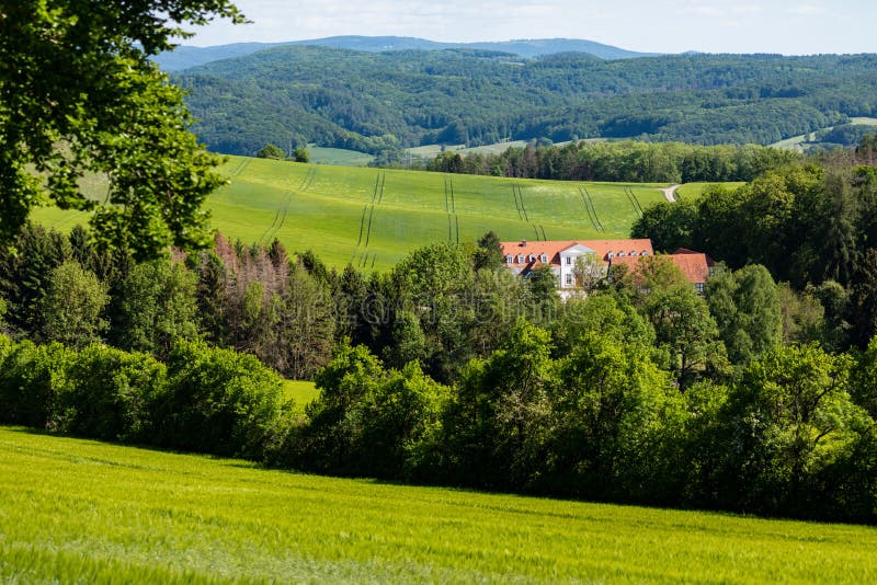Landscape of the Thuringia Forest in Germany Stock Image - Image of ...