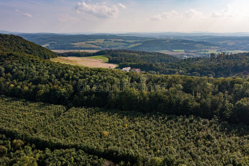 Landscape of the Thuringian Forest Stock Image - Image of outdoor ...