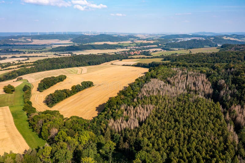 Landscape of the Thuringian Forest Stock Photo - Image of outdoor ...