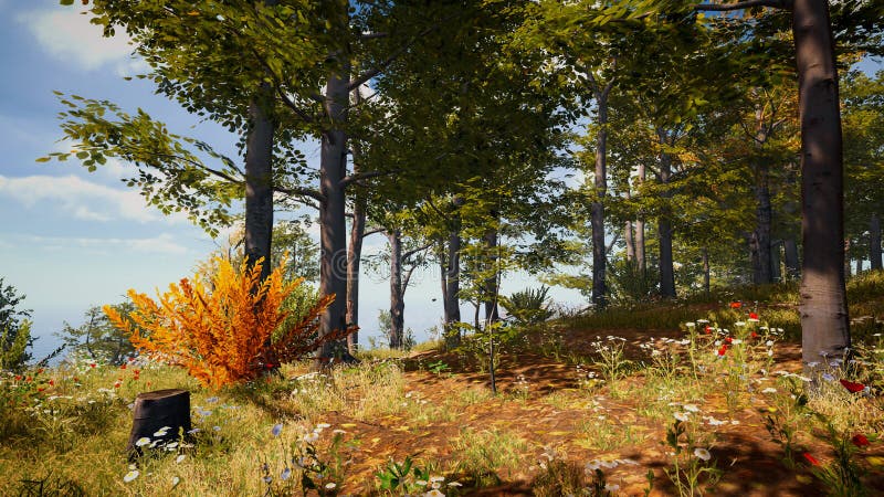 Landscape To Illustrate Sustainable Development Goals, and Ecosystem Protection. an Immersive ...