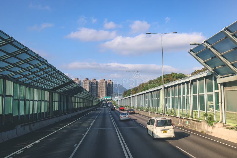 A Landscape of Tolo Highway, Hong Kong May 4 2023 Editorial Photography ...