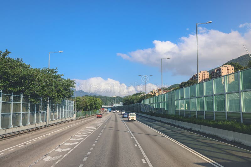 A Landscape of Tolo Highway, Hong Kong May 4 2023 Editorial Photography ...