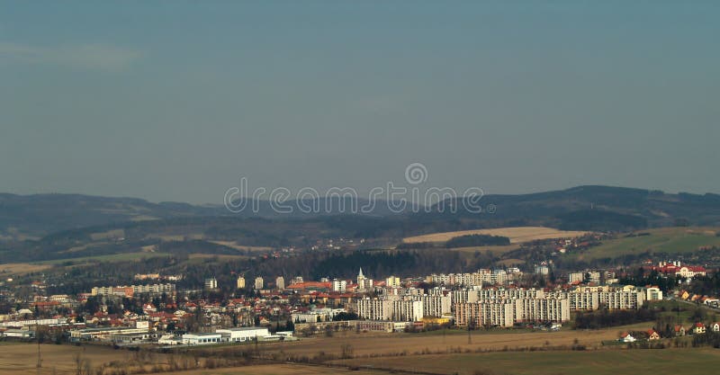 Landscape with town stock image. Image of nice, centre - 6926381